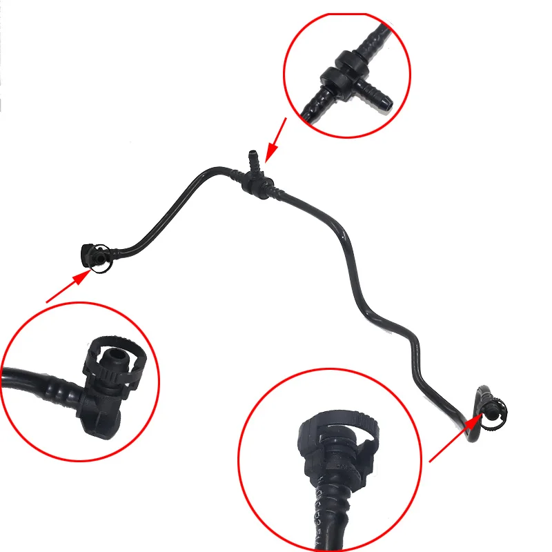 Engine Breather Pipe Exhaust Pipe Vacuum Tube 1.4 Tfsi For Vw Audi Seat ...