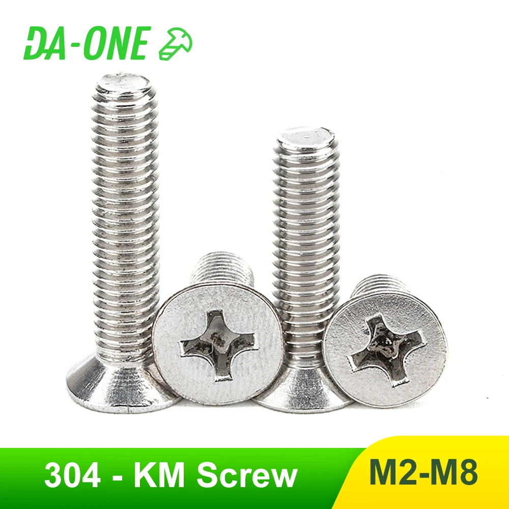 Tornillo de cabeza avellanada plana Phillips, tornillo de acero inoxidable 304 para ordenador ...