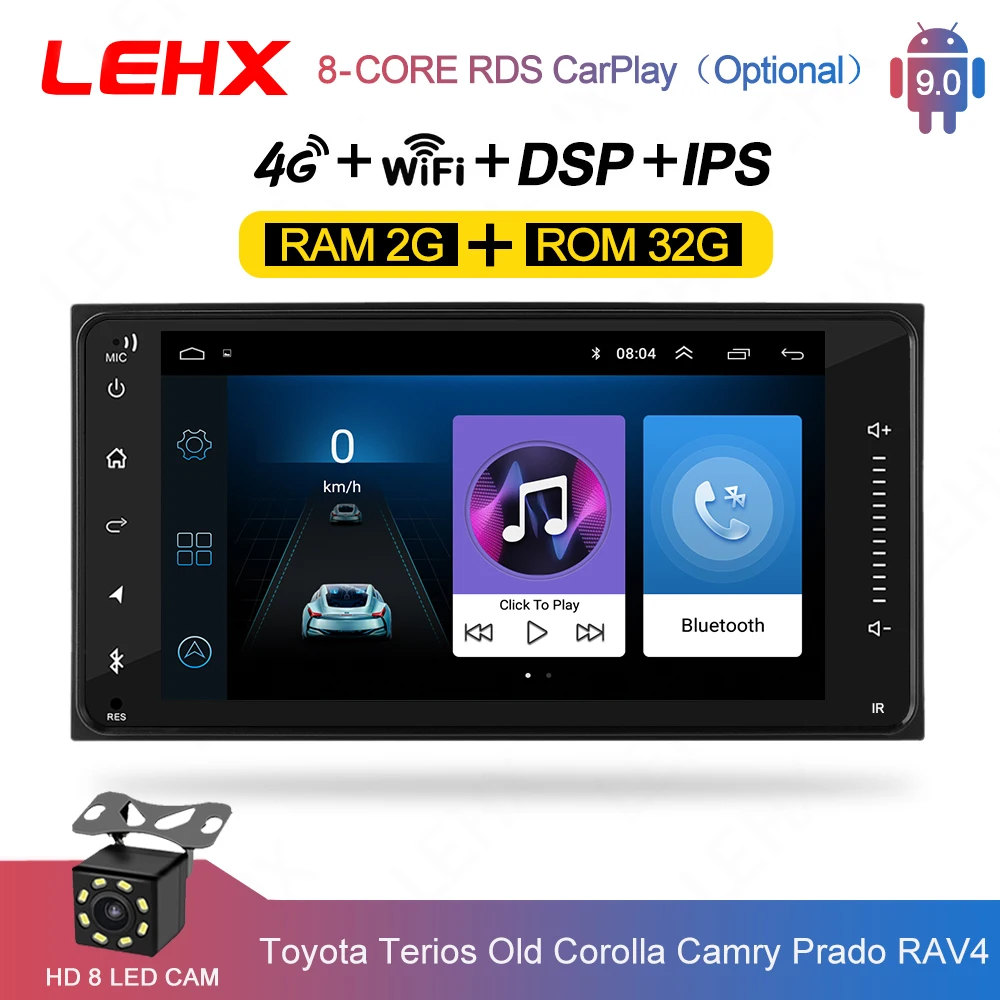 LEHX reproductor Multimedia con gps para coche, radio estéreo con ...