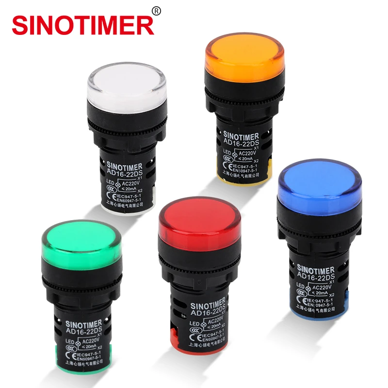 Led Panel Mounting Indicator 22mm 220v | 220v Led Panel Indicator Light ...