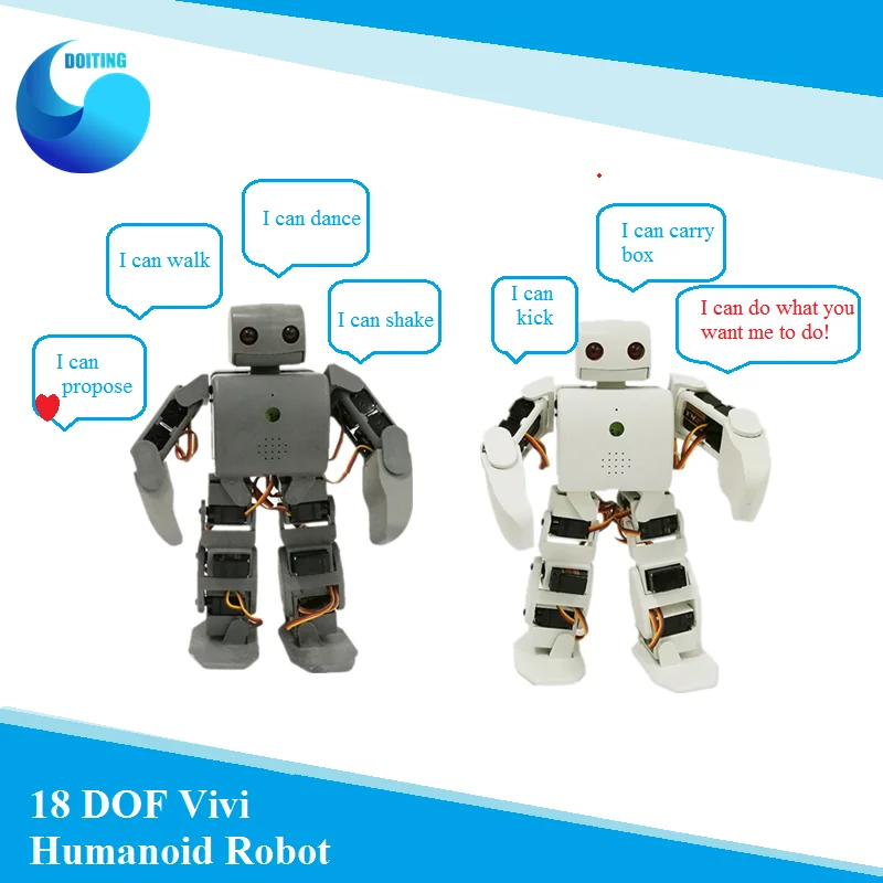 18 Dof Vivi Humanoid Robot Smart Robot Compatible With Plen2 For ...