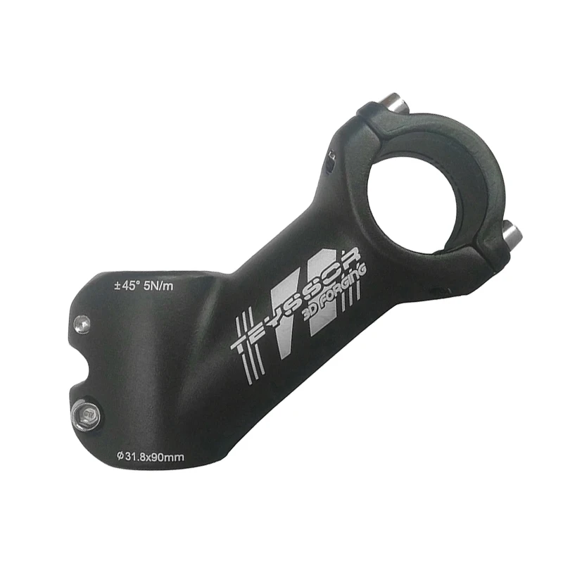 Teyssor 31.8 MTB Stem 45 Degree 90mm Mountain Bicycle Stem Handlebar ...