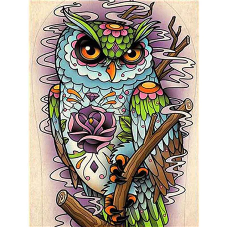 Neo Traditional Owl Outline