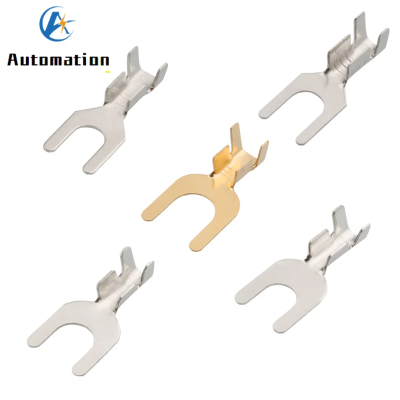 100pcs 4.2mm Fork Terminal Block Fork-shaped Bare Cold-pressed Terminal ...