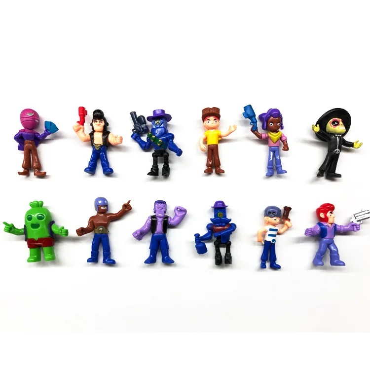 Game Brawl Stars Figure Toys Poco Shelly Nita Colt Jessie Brock El ...