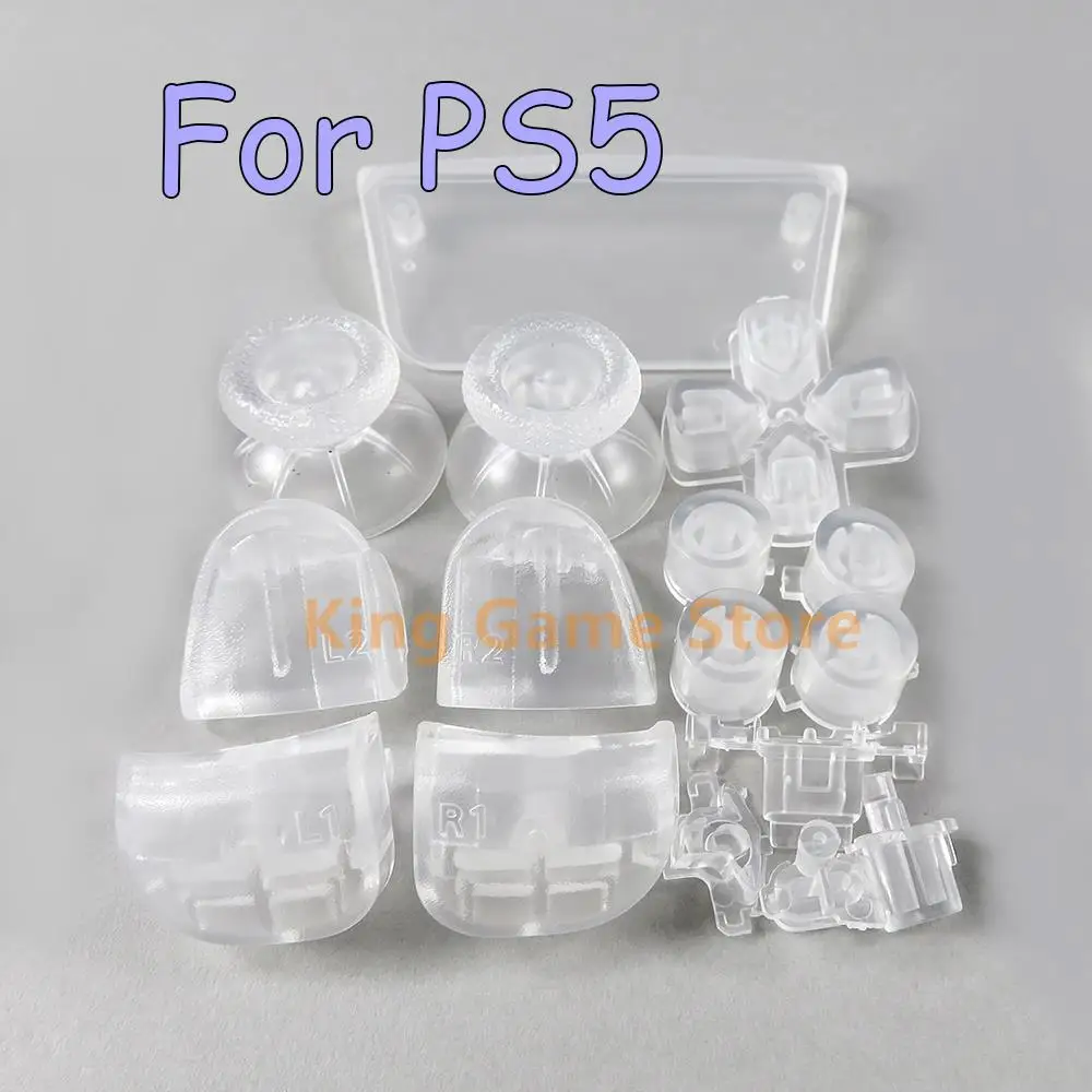 1set-lot-Transparent-Full-Button-Sets-For-PlayStation-5-PS5-ABXY ...