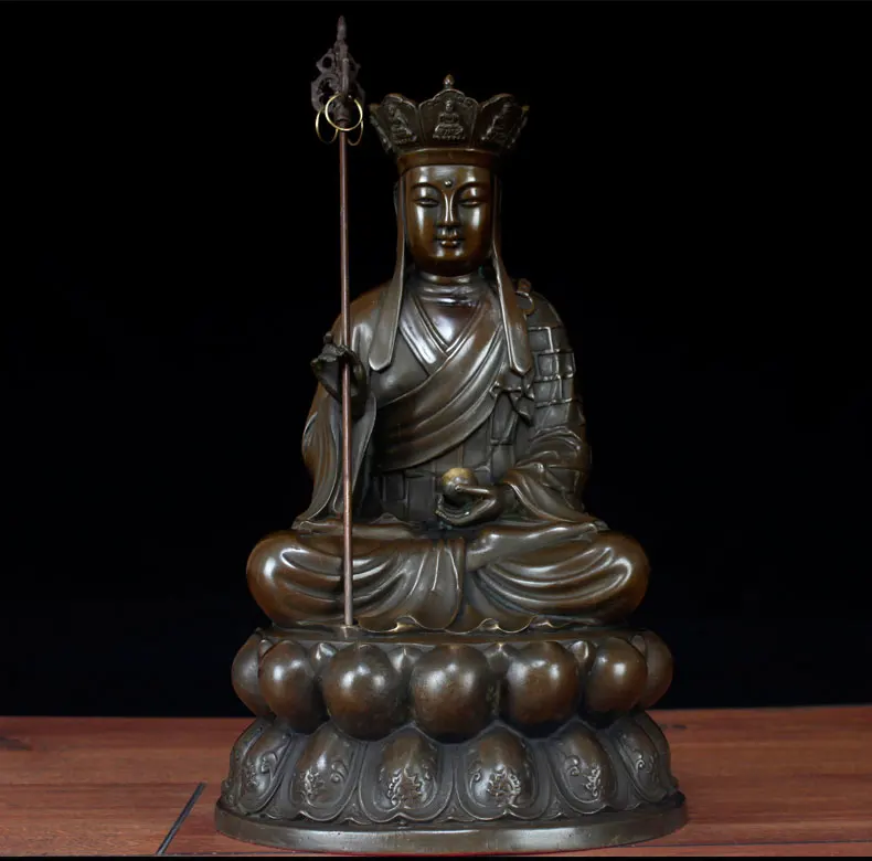 Dizang Bodhisattva, bronze statue, Buddhist supplies|Statues ...