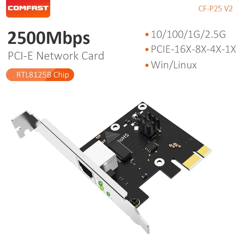 Pci-e Wireless Wifi Adapter Gigabit Gaming Network Card Rtl8125b ...