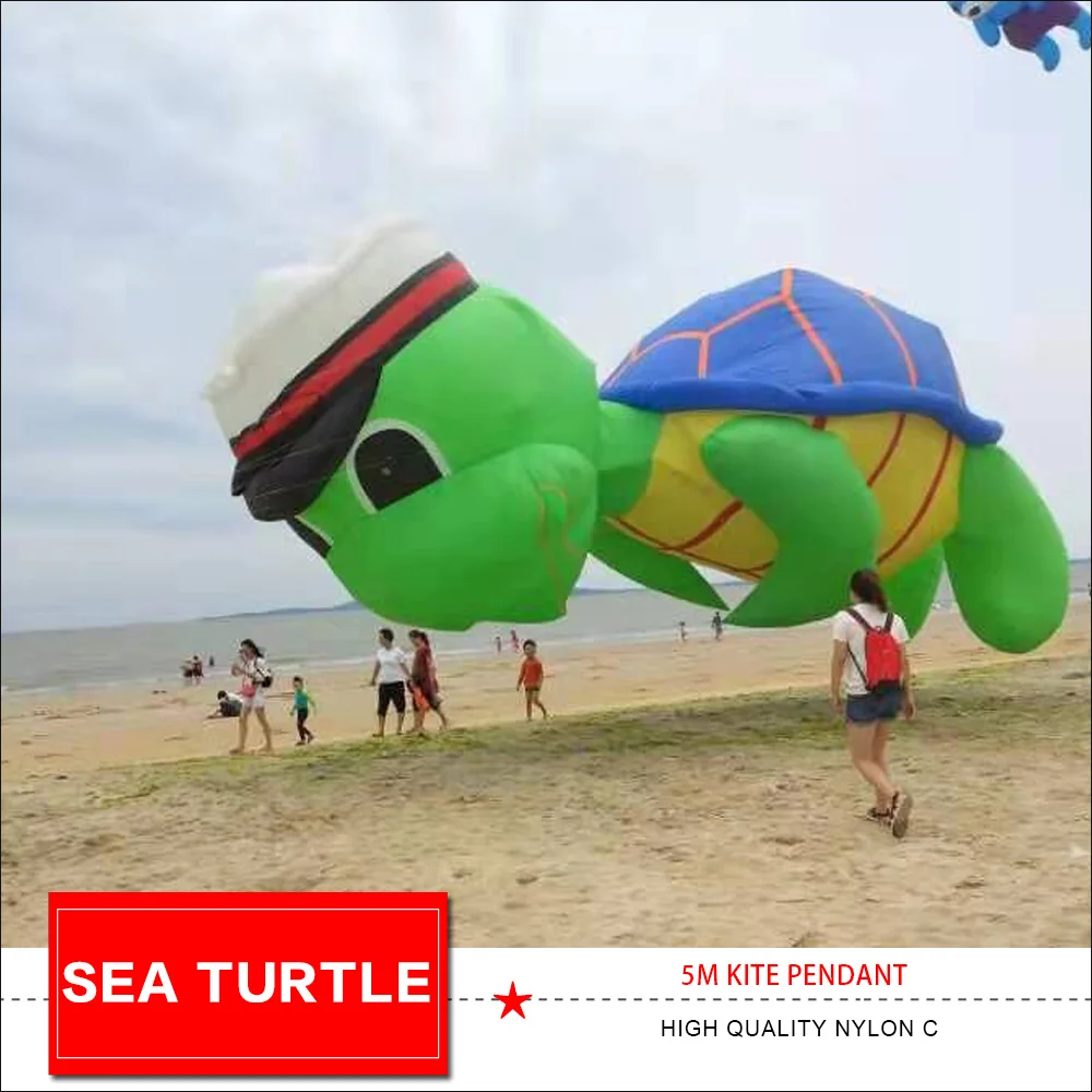 Sea Turtle 5m Kite Pendantsoft Infltable Kite Line Laundry - Kites ...
