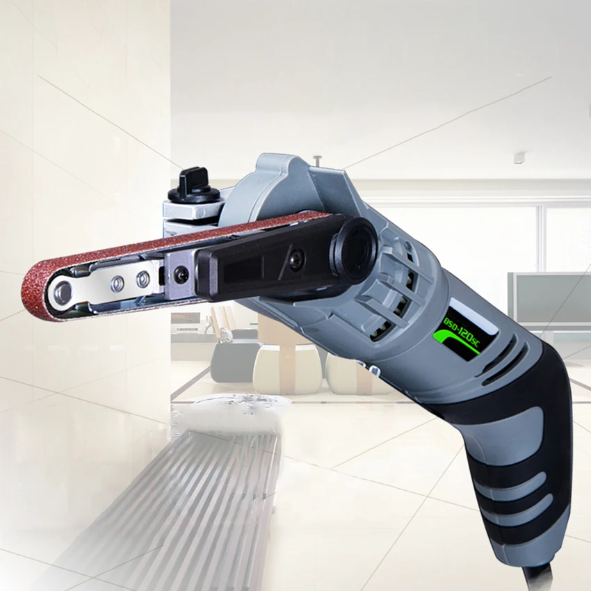 260W Handheld Mini Electric Belt Sander Machine 6 Speeds Electric Sanding Polishing Machine Tools With 3Pcs Abrasive Belts 220V AliExpress