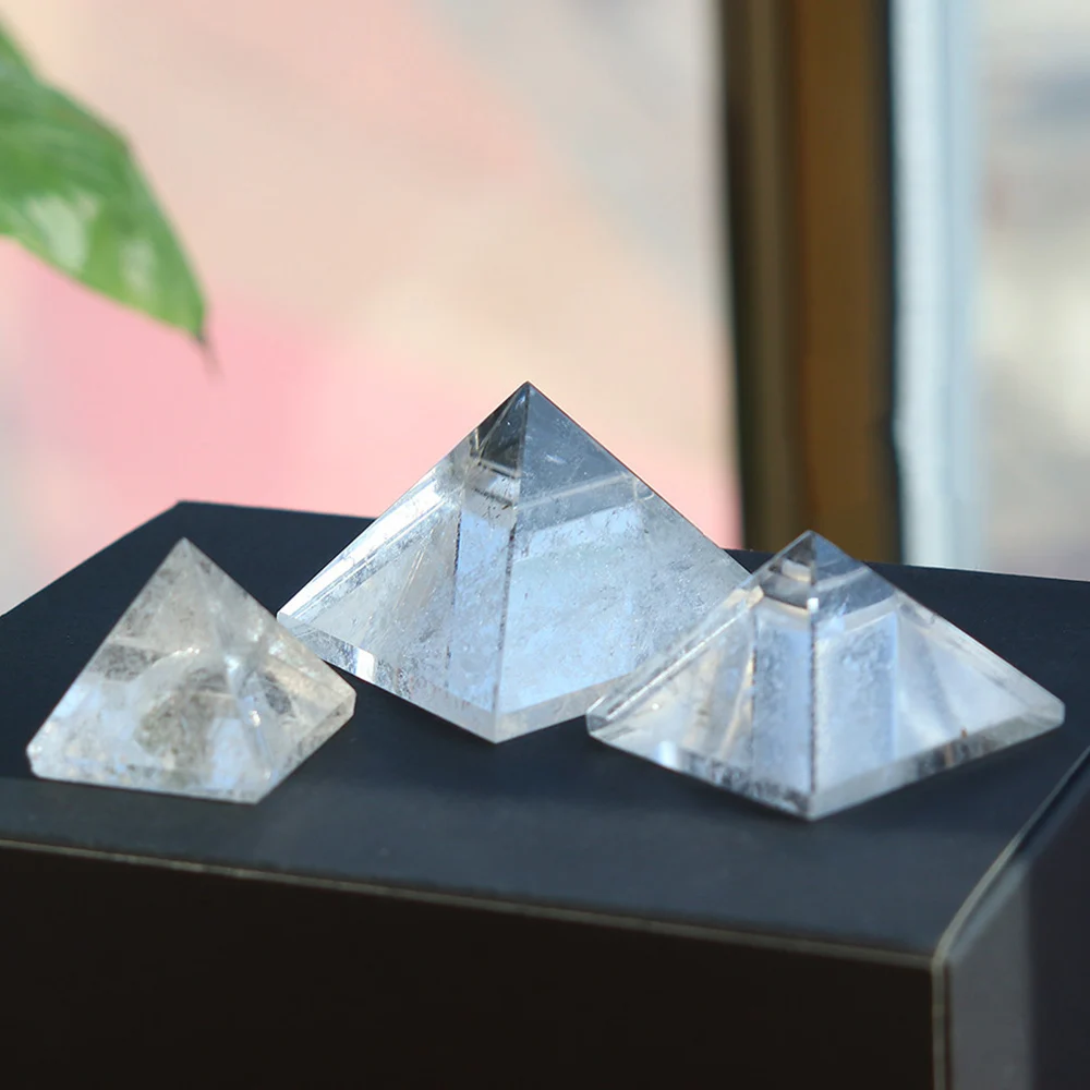 1pc-Natural-Crystal-Energy-Pyramids-Transparent-White-Quartz-Crystals ...