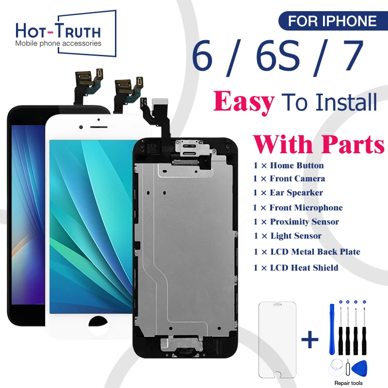 For iPhone 6 6S 7 8 Plus LCD Full Assembly Complete Display For iPhone ...