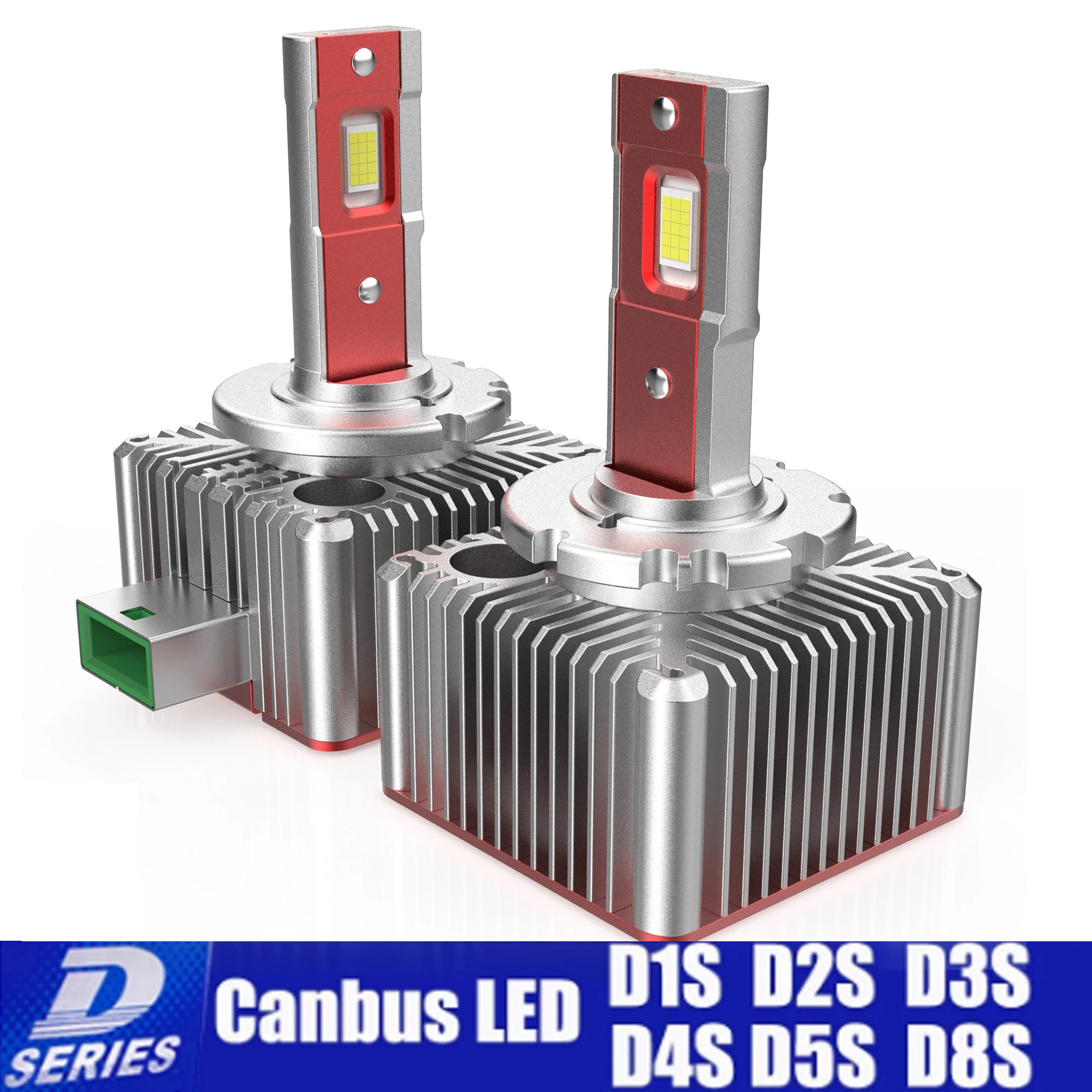 D2S LED 헤드 라이트 HID D1S D2S D3S D4S D5S D8S D1R D2R D3R 터보 26000LM CSP ...