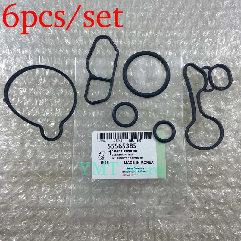 6PCS/Set Oil Cooler Gaskets OE# 55566784 55565385 55568536 55568539 Fit ...