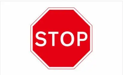 stop flag red and white banner with 90x150cm custom history business ...