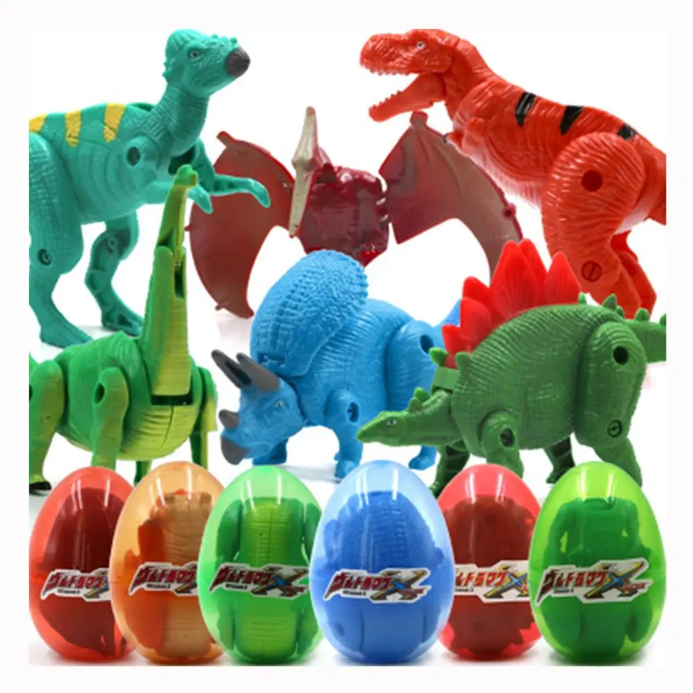 Dinosaur Toy Egg Set For Boy Action Play Figure Animal Transform Model ...