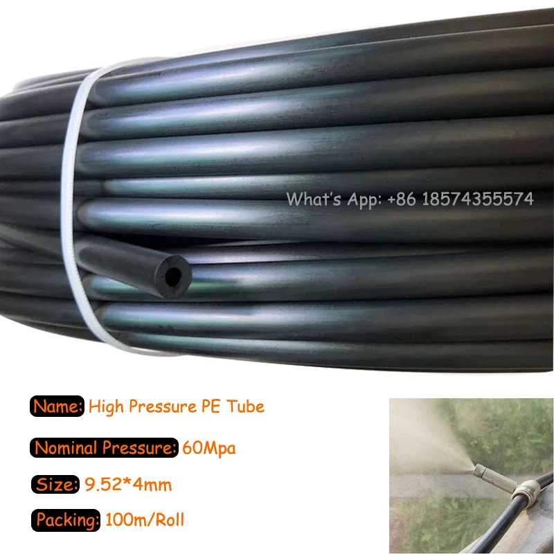 100M/Roll 9.52mm High Pressure tubing hose pipe For Misting Cooling ...