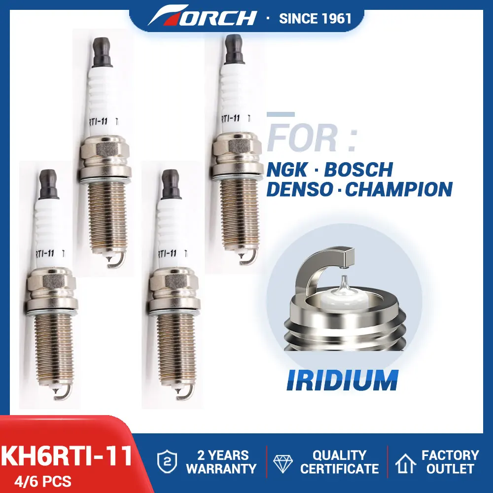 Spark-Plug-Iridium-Torch-KH6RTI-11-Alternative-Candles-LFR6AIX-11-for ...