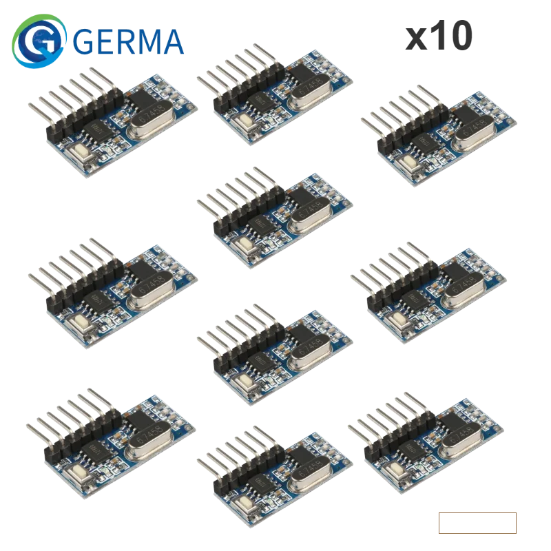 GREMA 10PCS 433mhz RF Receiver Learning Code Decoder Module 433 mhz ...