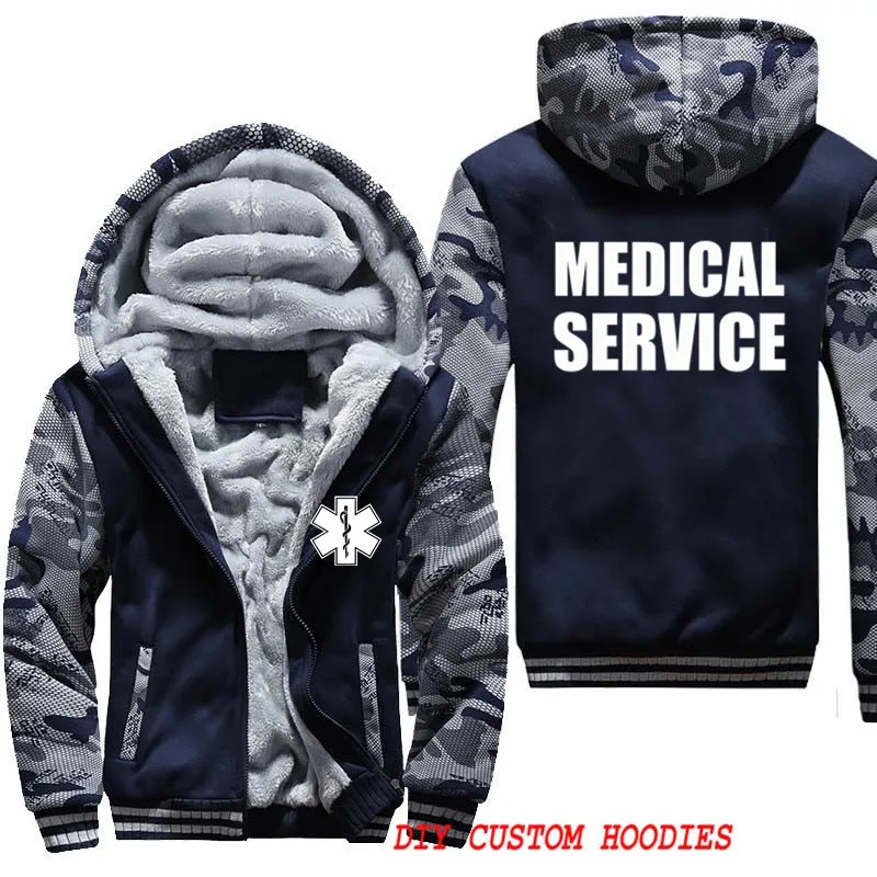 EMT Paramedic Emergency Medical Services Hoodies Sweateshirt Mens Thick ...