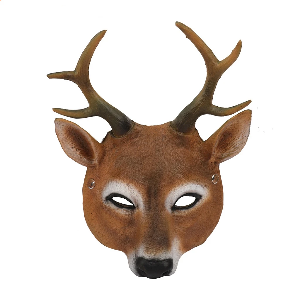 Halloween Elk Deer Head Cosplay Animal Mask - AllCosplay.com