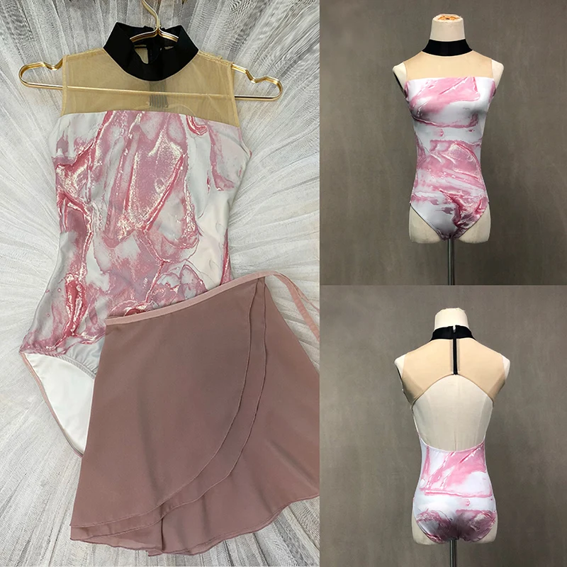 Daily Practice Ballet Dance Leotard Women White High Collar Ballet ...
