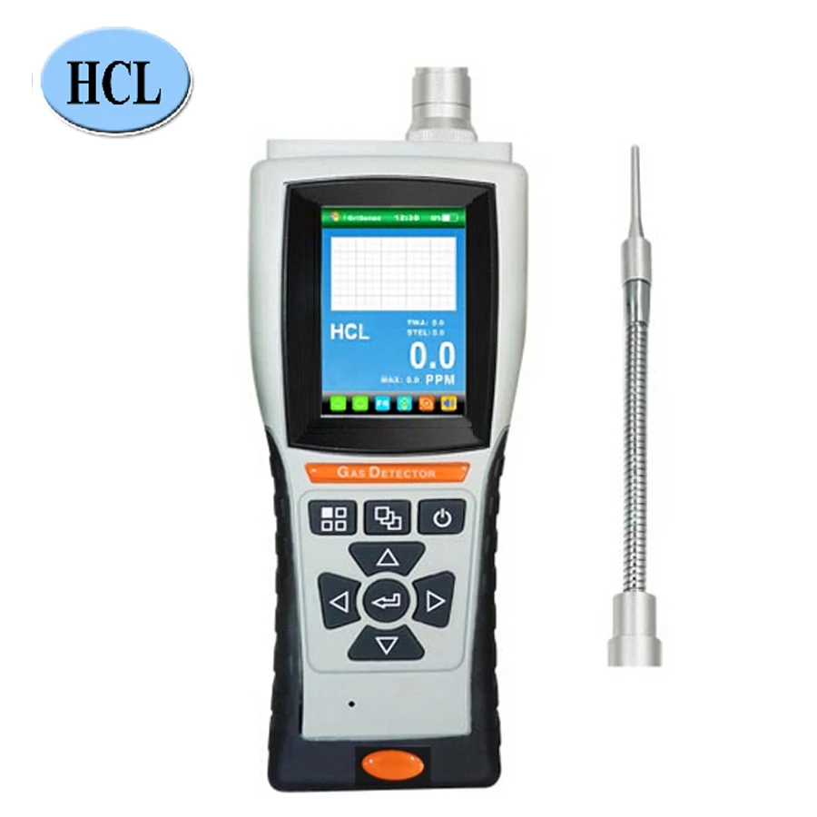 Hcl 0 20/100/200/1000ppmオプションガスアナライザ塩酸塩モニターガスリーク補償検出器|portable gas ...