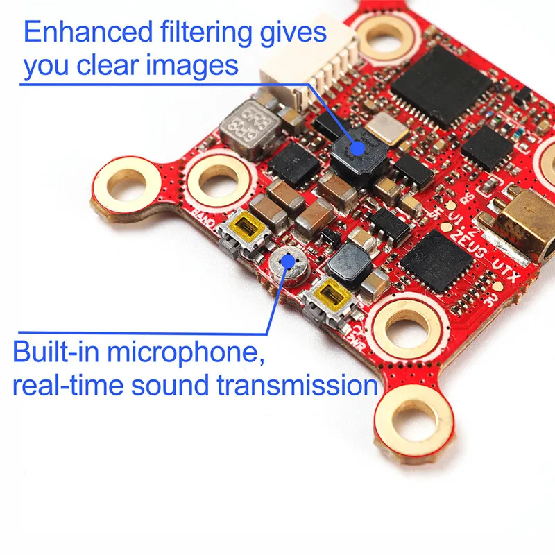 HGLRC Zeus VTX Transmitter - 5.8G 40CH PIT/25/100/200/400/800mW Smart ...