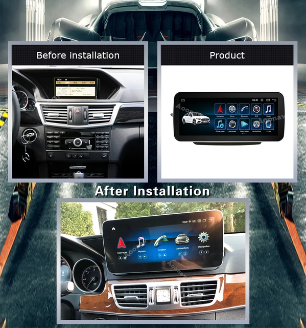 128GB Android 10.0 Snapdragon 625 car radio GPS For Mercedes Benz E Class W212 E200 E230 E260 ...