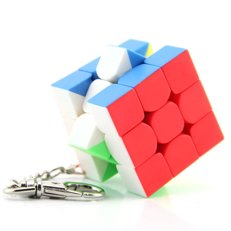 Mofangjiaoshi 3cm Mini Small Cube Key Chain Smart Cube Toy & Creative ...