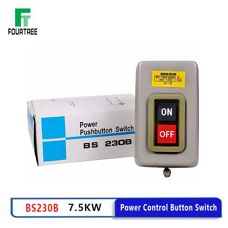 BS230B Power Control Button Switch Industrial Household Three-Phase ...