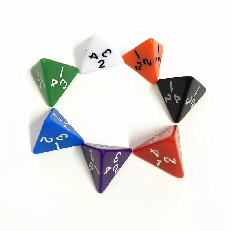 7Pieces-D4-4-Sided-Solid-Color-Polyhedral-Multi-Sided-Dice-For-D-D-TRPG ...
