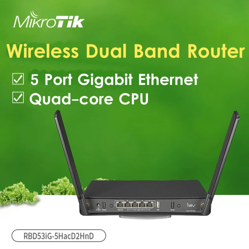 Mikrotik Rbd53ig-5hacd2hnd Hap Ac3 Dual-band Wifi Gigabit Wireless ...