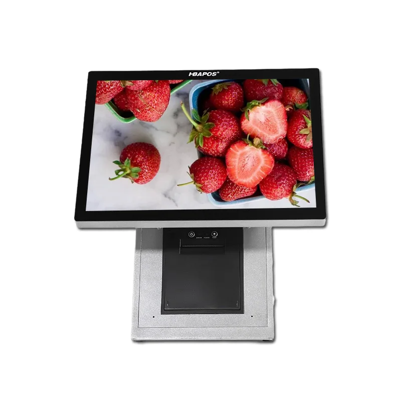Cash Register Single 15 Inch Touch Screen Pos System Built-in 80mm ...