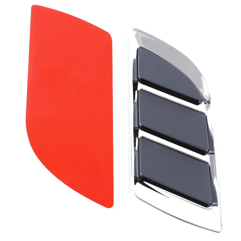 1 Pairs Car Air Intake Flow Vent Fender Decorative Stickers Side Mesh ...