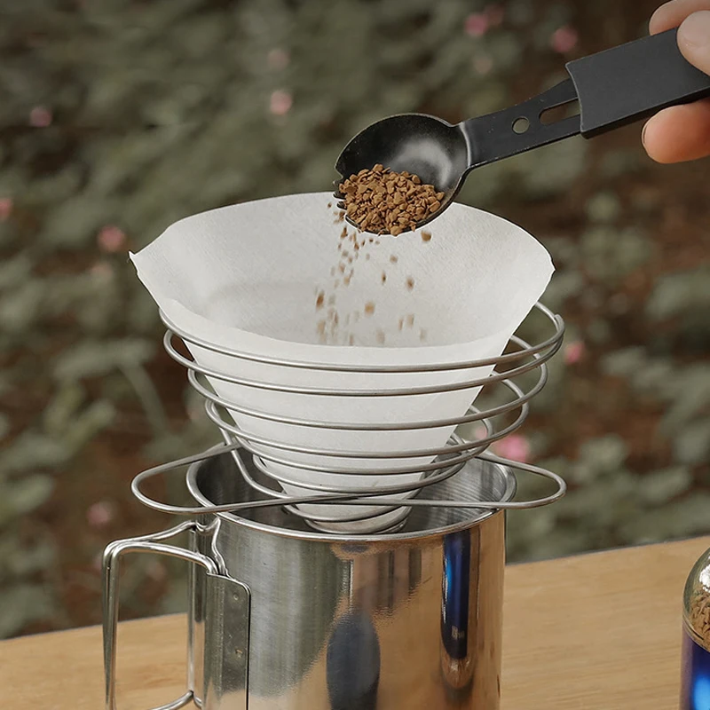 Folding-Outdoor-Coffee-Filter-Holder-Reusable-Coffee-Filters-Dripper ...