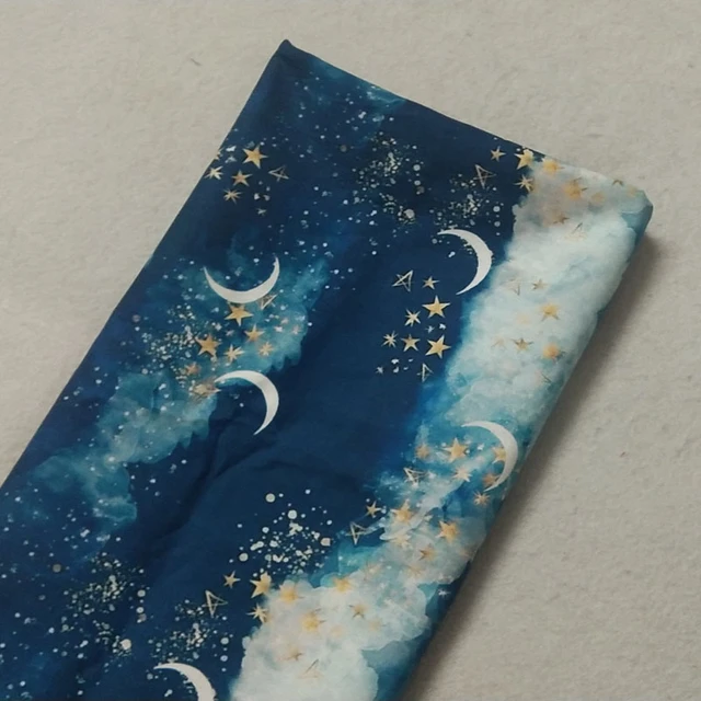 Blue Moon Print Fabric