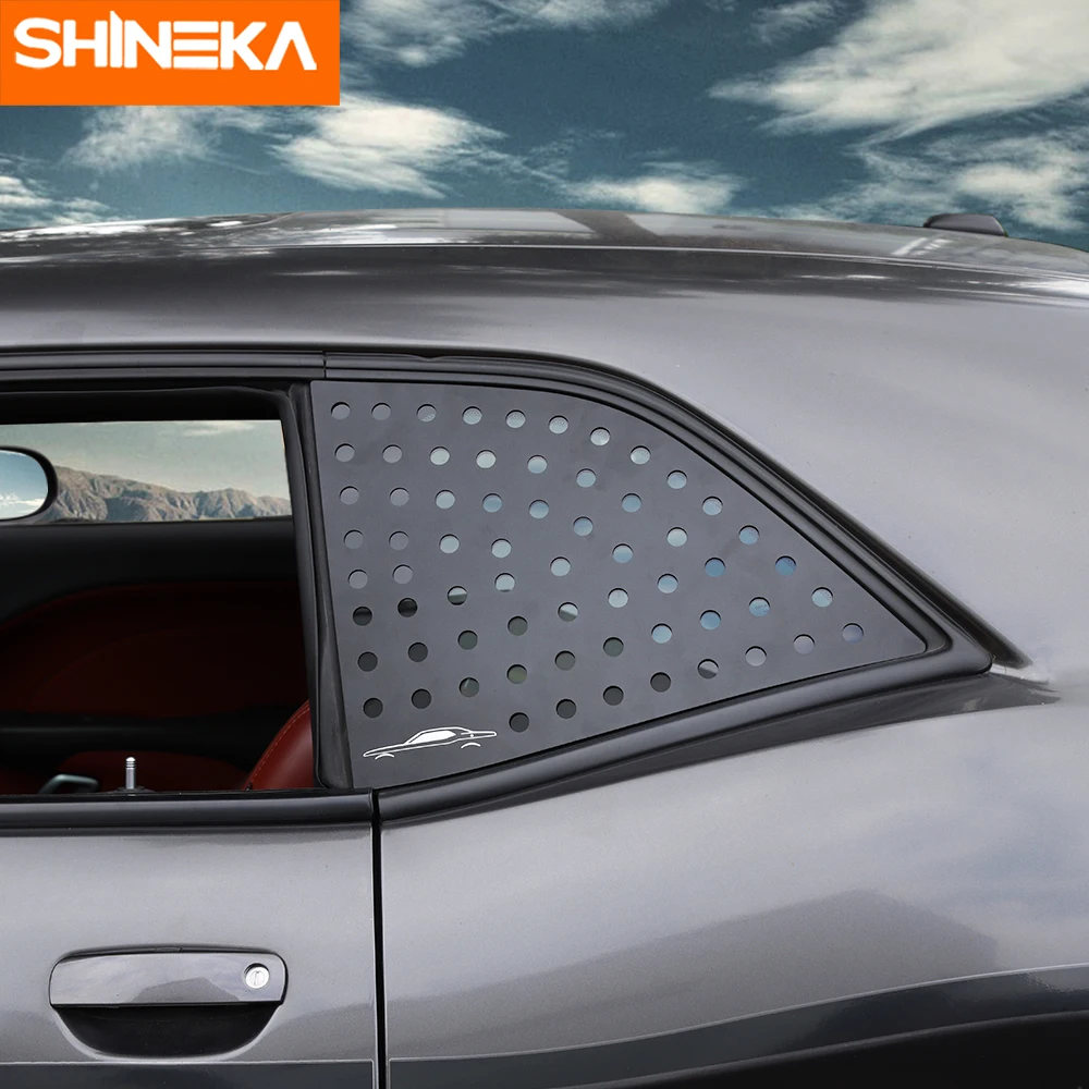 Exterior Stickers For Dodge Challenger 2008+ Car Rear Window Triangle ...