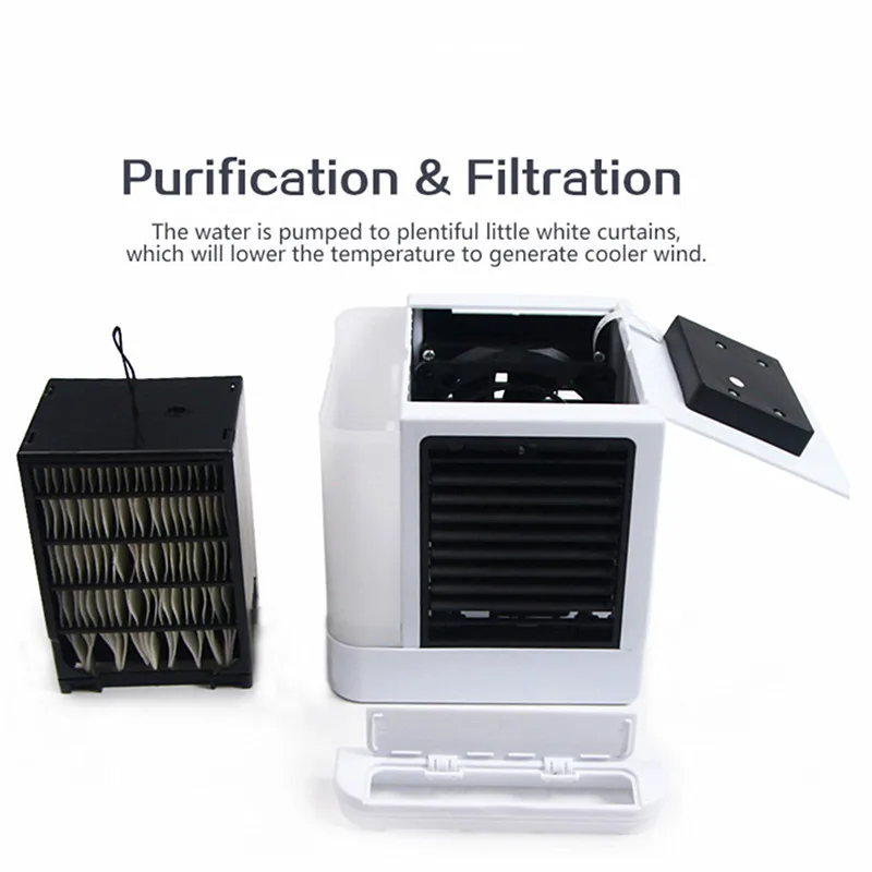 LED Mini Air Conditioner Arctic air personal space cooler,Portable ...
