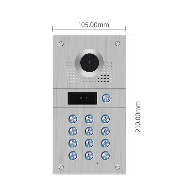JeaTone 960P Tuya WiFi Wired Video Intercom with Camera and Code Keypad ...