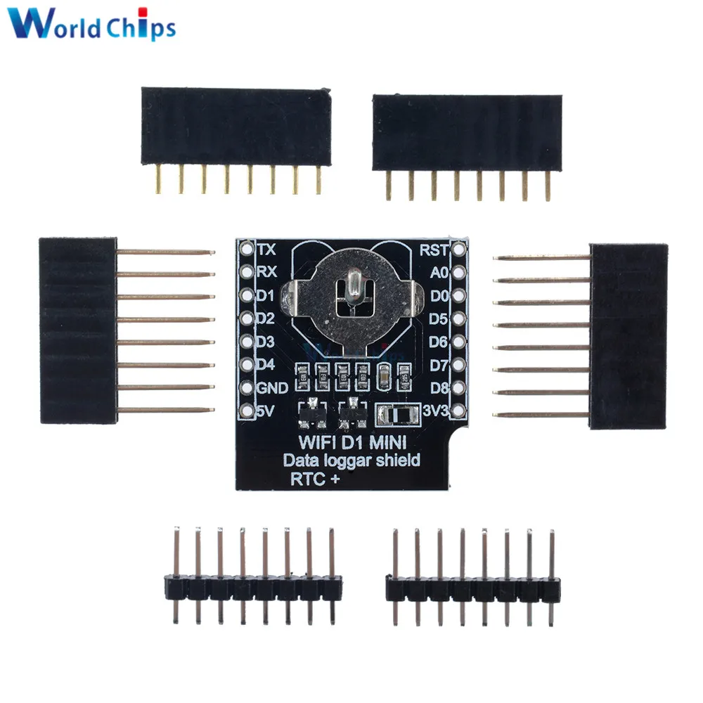 For Wemos D1 Mini Real Time Clock Data Log Logger Shield + RTC DS1307 ...