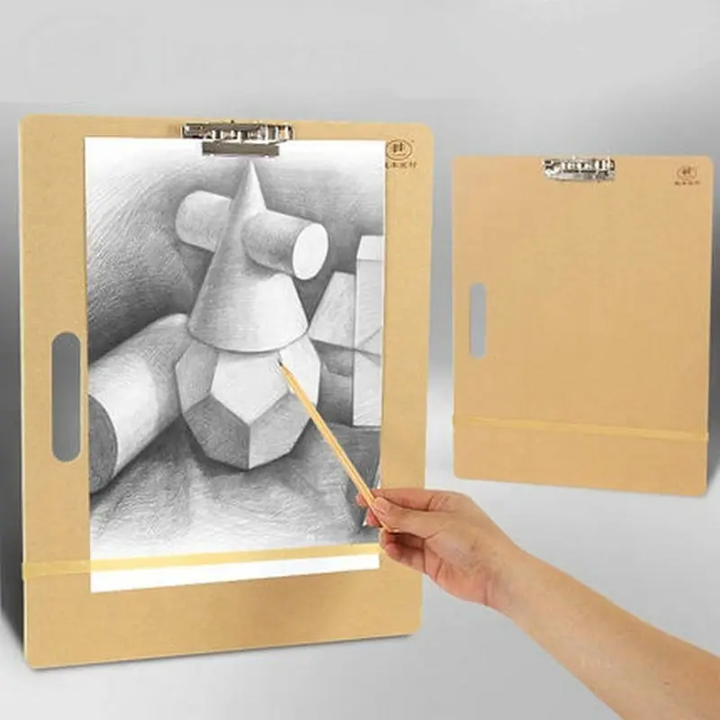 Large-A2-A3-Drawing-Board-Paper-Tablet-Portable-Wooden-Clip-Board ...