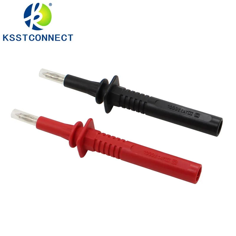1pair Safety test probe with 4mm socket connection|1pair| - AliExpress