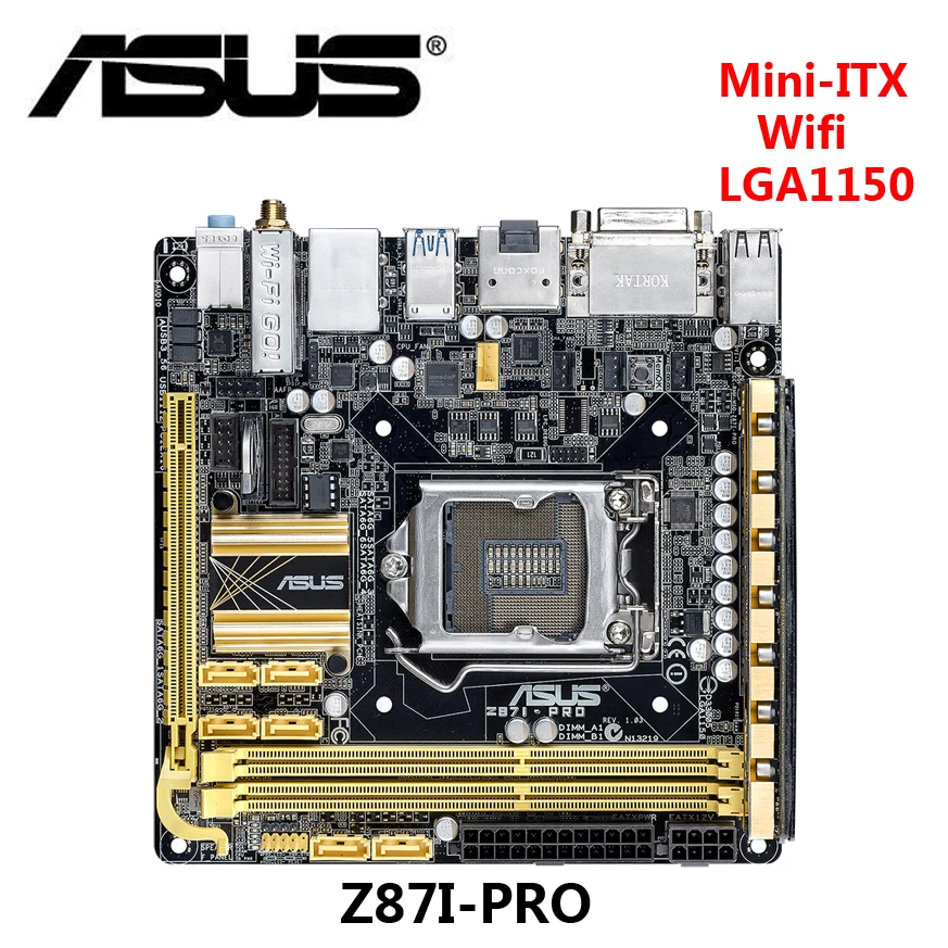 ASUS 미니 ITX HTPC 오리지널 소켓 1150 Z87 와이파이 마더 보드 Z87I PRO 데스크탑 보드 메인 보드|마더 ...