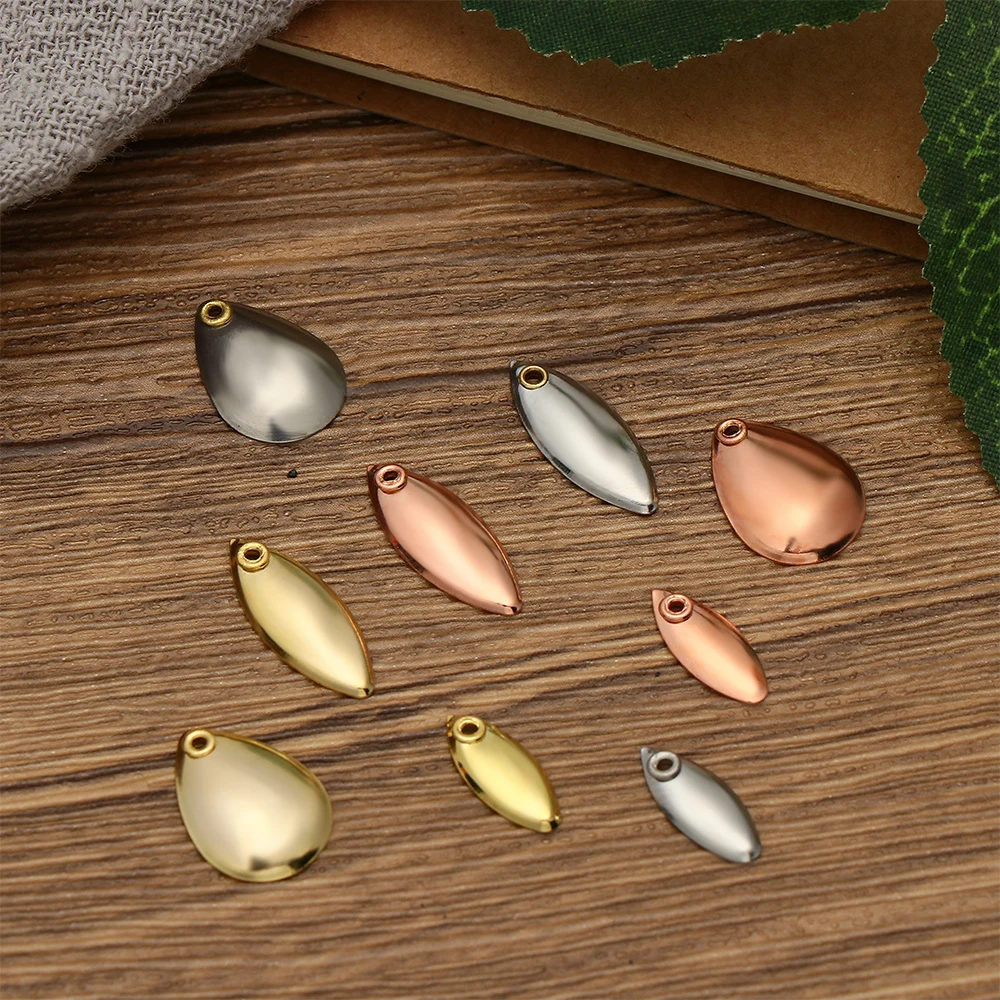 10Pcs-Blingning-Copper-Lure-Spoon-Fly-Fishing-Metal-Lure-Spinner-Tackle ...
