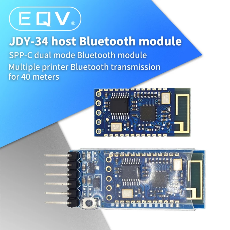 4.2 Jdy-34 Spp-c Host Dual-mode 2.4g Bluetooth Module 4db Printer Supports Multi-machine ...