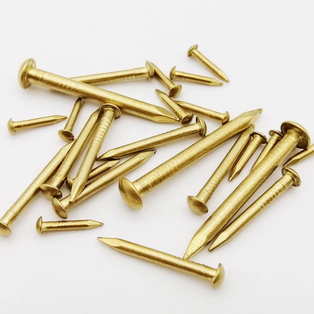 10/100pcs Golden Dia 1.2 1.5 2 2.8mm Pure Copper Small Mini Round Head ...