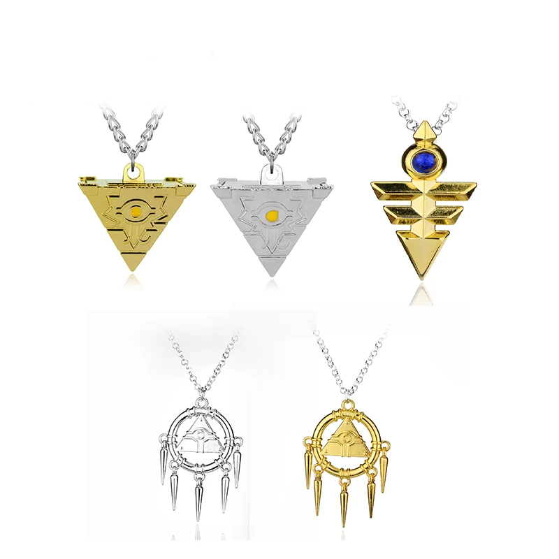 14 Style 3D Yugioh Necklace Yu Gi Oh Gold Color Anime Millenium Pendant ...