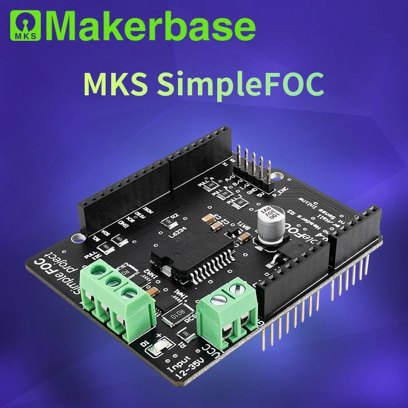 Makerbase SimpleFOC Shield V2.0.4 FOC BLDC Motor Controller Board Arduino Servo|3D Printer Parts ...