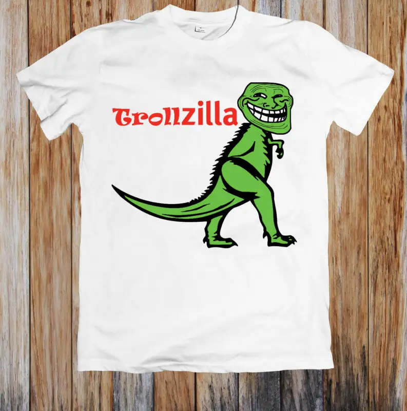 TROLLZILLA divertida camiseta UNISEX camiseta| | - AliExpress